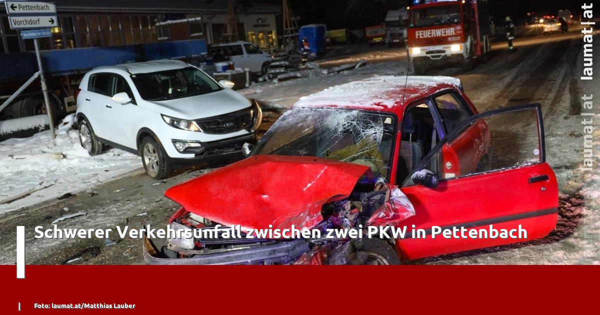 Schwerer Verkehrsunfall zwischen zwei PKW in Pettenbach | laumat|at