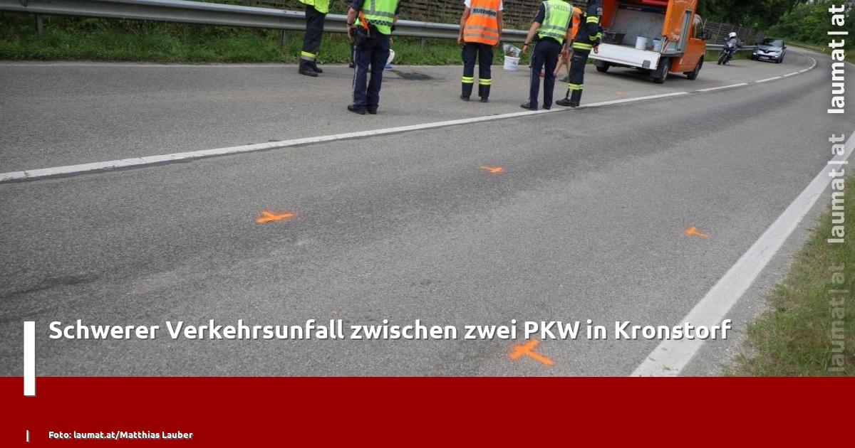 Schwerer Verkehrsunfall zwischen zwei PKW in Kronstorf | laumat|at